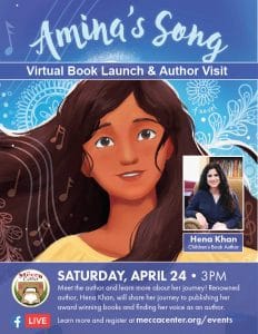 Amina’s Song: Virtual Book Launch and Author Visit, April 24 – The ...