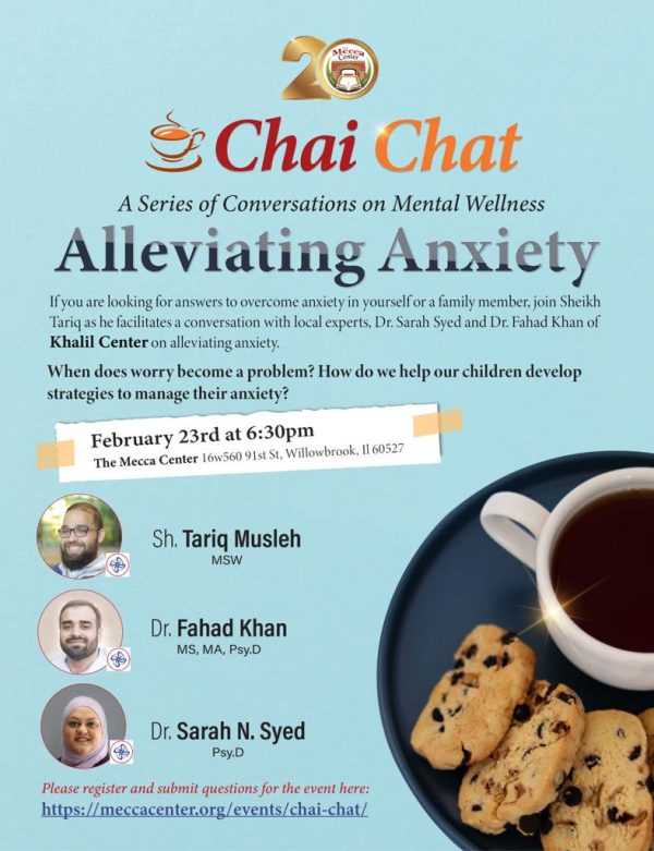 Chai Chat- A series of conversations on mental wellness – The Mecca Center