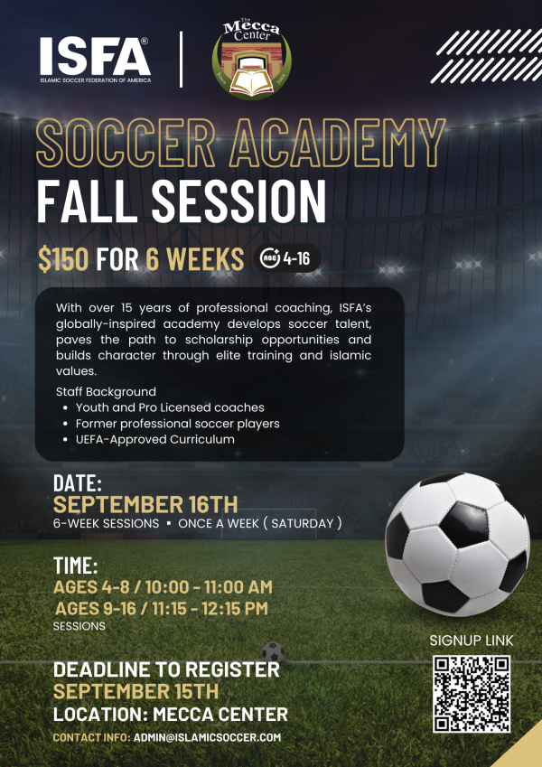 ISFA | Mecca Soccer Academy – The Mecca Center